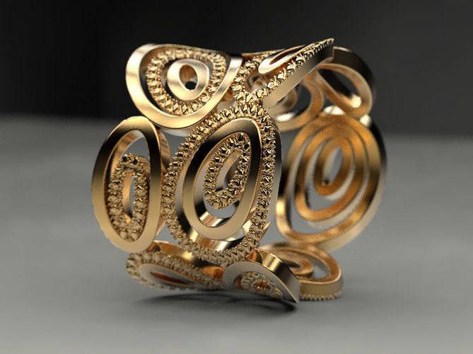 Marge Abstract Ring | Loni Design Group Rings $667.99 | 10k Gold, 14k ...