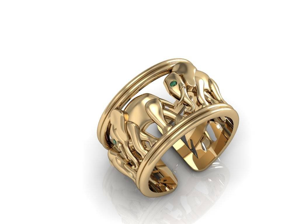 Shep Elephant Ring | Loni Design Group Rings $667.99 | 10k Gold, 14k ...