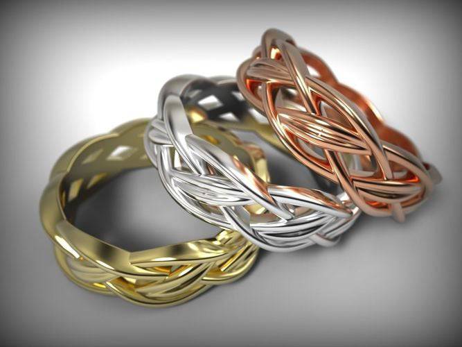 Golden Braid Ring | Loni Design Group Rings $549.99 | 10k Gold, 14k ...