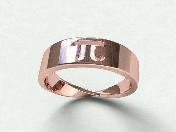 Math Wizard Pi Ring | Loni Design Group Rings $498.99 | 10k Gold, 14k ...