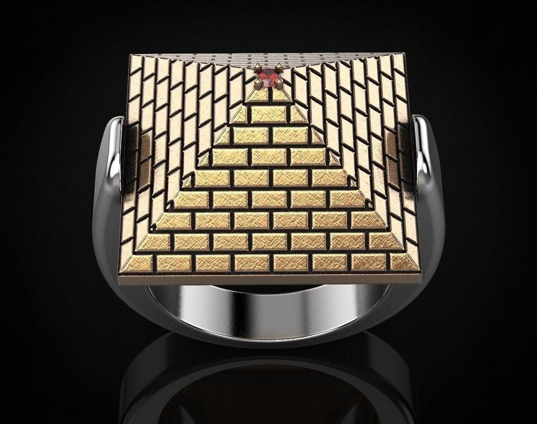 Great Pyramid Ring | Loni Design Group Rings $751.99 | 10k Gold, 14k ...