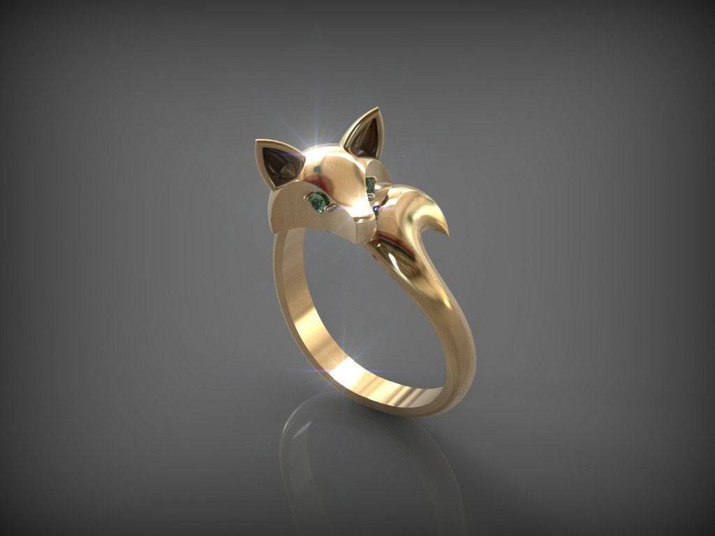 Vixen Fox Ring | Loni Design Group Rings $549.99 | 10k Gold, 14k Gold ...
