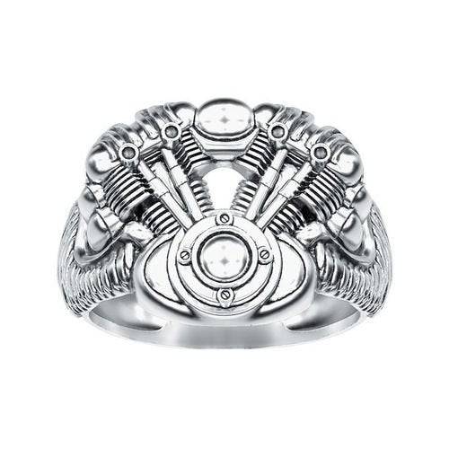 Petal To The Metal Engine Ring | Loni Design Group Rings $498.99 | 10k ...