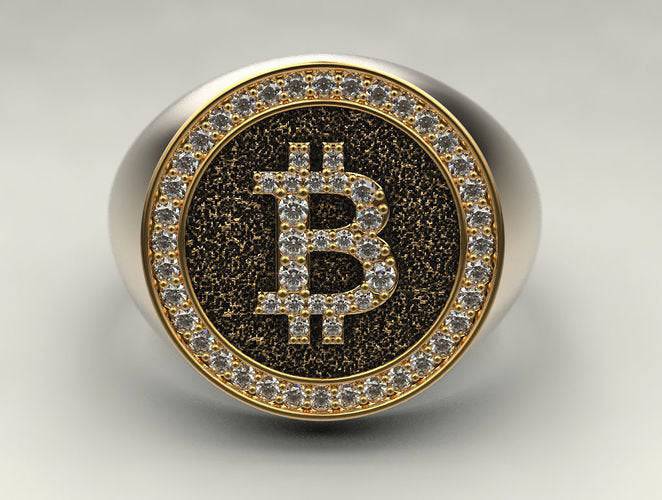 Bitcoin Bling Ring | Loni Design Group Rings $1,814.99 | 10k Gold, 14k ...