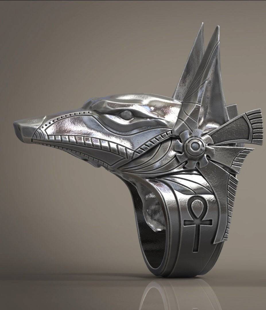 Ancient Anubis Ring | Loni Design Group Rings $968.23 | 10k Gold, 14k ...