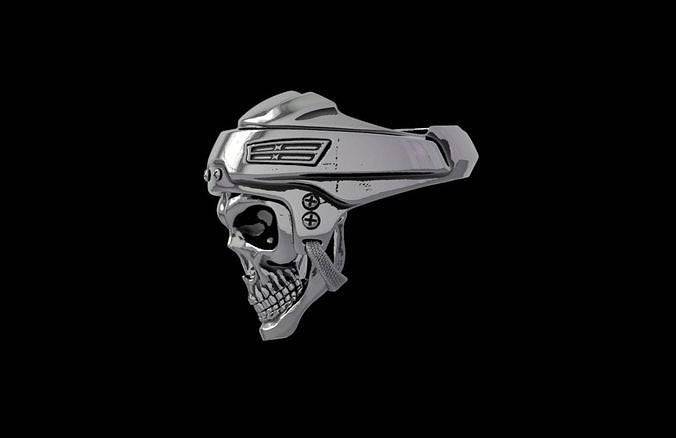 Hockey Enforcer Skull Ring | Loni Design Group Rings $1,174.99 | 10k ...