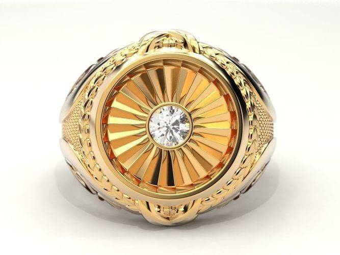 Custom Order For Juli - Turbine Ring *.925 Sterling Silver - Size 15 ...