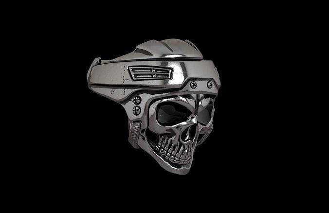 Hockey Enforcer Skull Ring | Loni Design Group Rings $1,174.99 | 10k ...