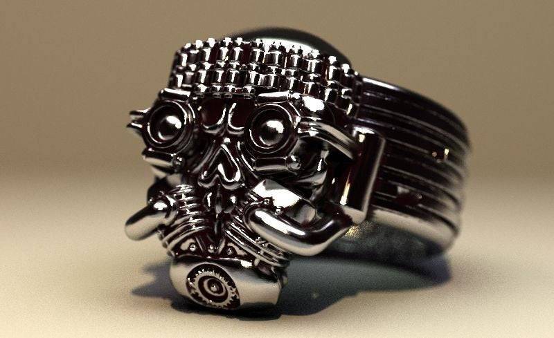 Chappie Robot Ring | Loni Design Group Rings $836.99 | 10k Gold, 14k ...