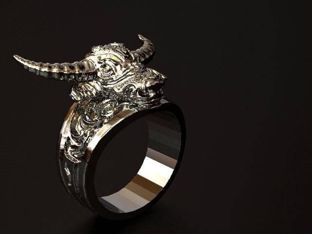 Angus Bull Ring | Loni Design Group Rings $1,089.99 | 10k Gold, 14k ...