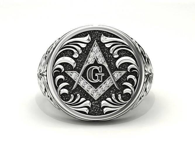Fellowcraft Masonic Ring | Loni Design Group Rings $836.99 | 10k Gold ...