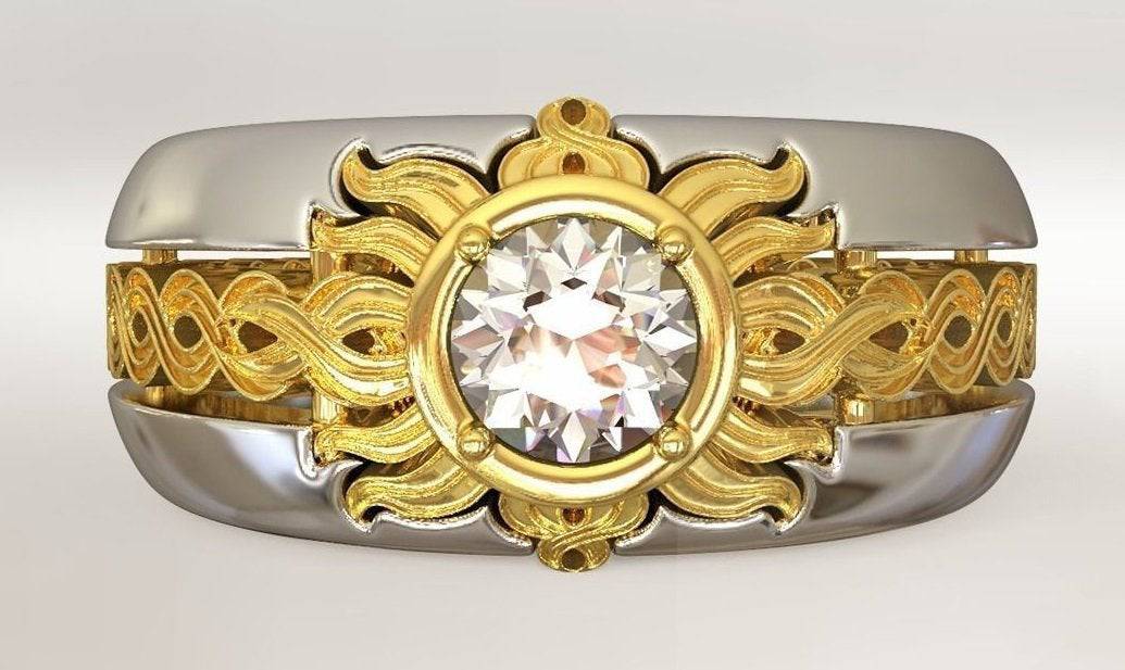 Sun Fire Engagement Ring | Loni Design Group Engagement Rings $947.99 ...