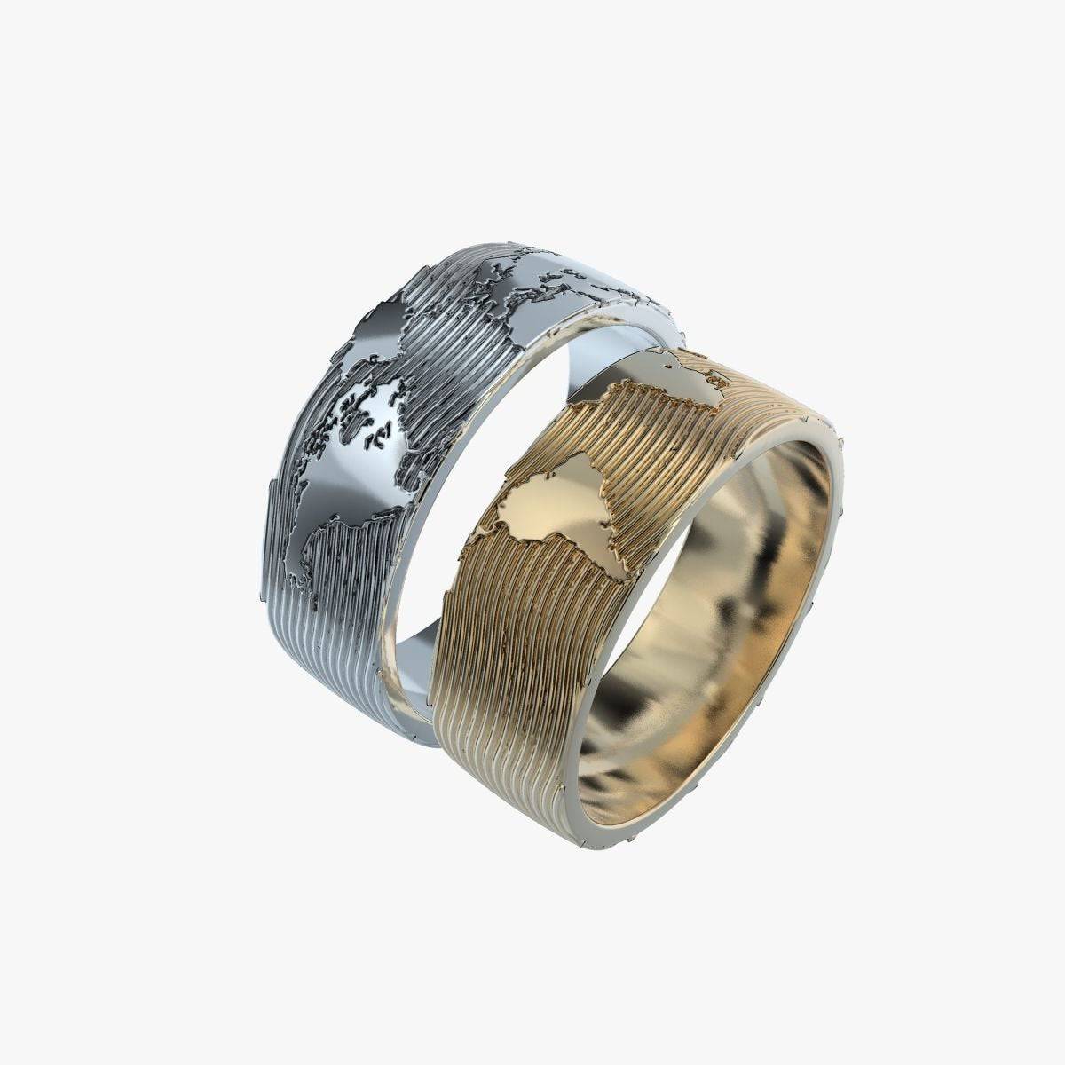 World Traveler Ring | Loni Design Group Rings $582.99 | 10k Gold, 14k ...
