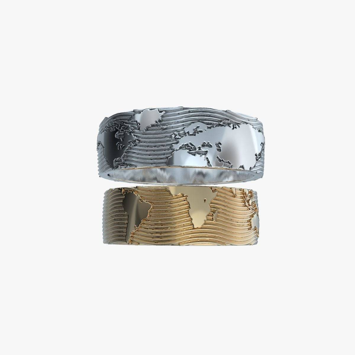 World Traveler Ring | Loni Design Group Rings $582.99 | 10k Gold, 14k ...