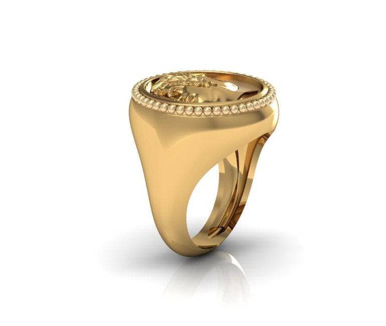 Ancient Roman Janus Ring | Loni Design Group Rings $667.99 | 10k Gold ...